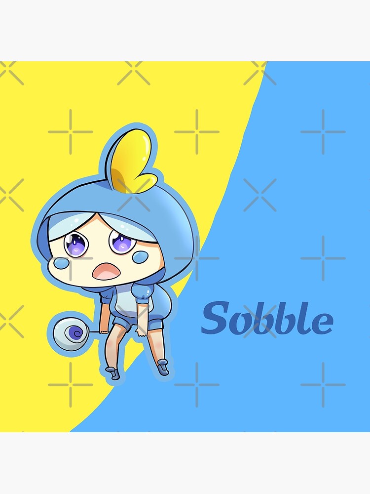 Lámina artística «Sobble Pokémon Espada y escudo Starter Pokémon Chibi ...