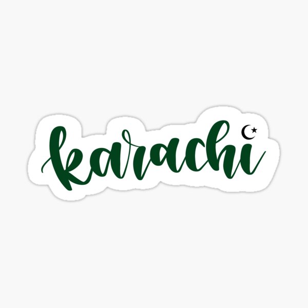 "Karachi Pakistan" Sticker for Sale by sgunturu2 | Redbubble