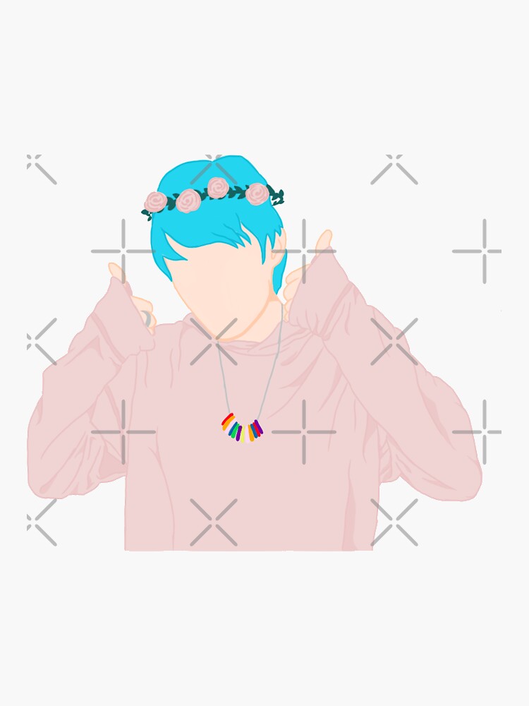"Awsten Knight with a Flower Crown" Sticker for Sale by FaithNicole241 ...