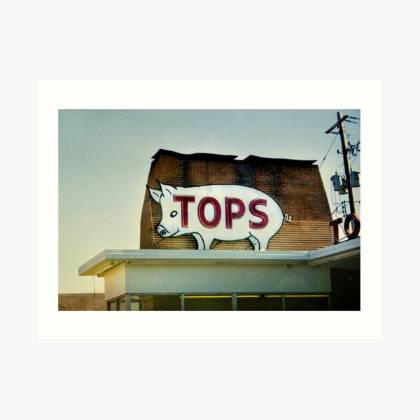 ""Tops Barbecue" - Memphis, Tennessee" Art Print for Sale by jscherr ...