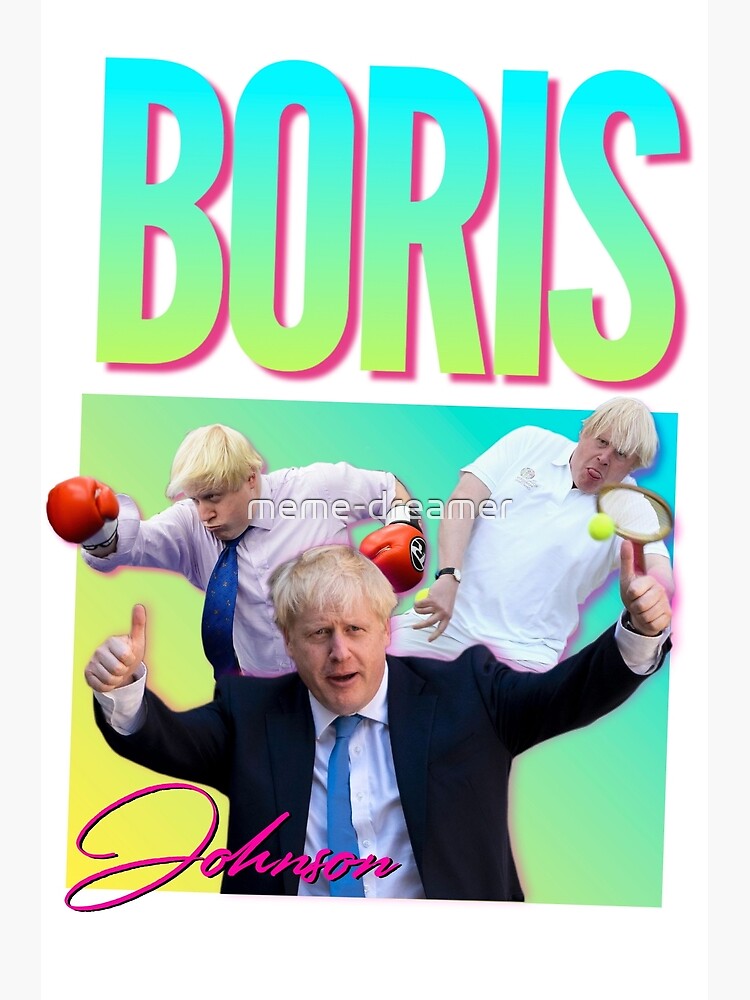 "Boris Johnson Bojo 90s/80s Aesthetic Retro" Poster for Sale by meme ...