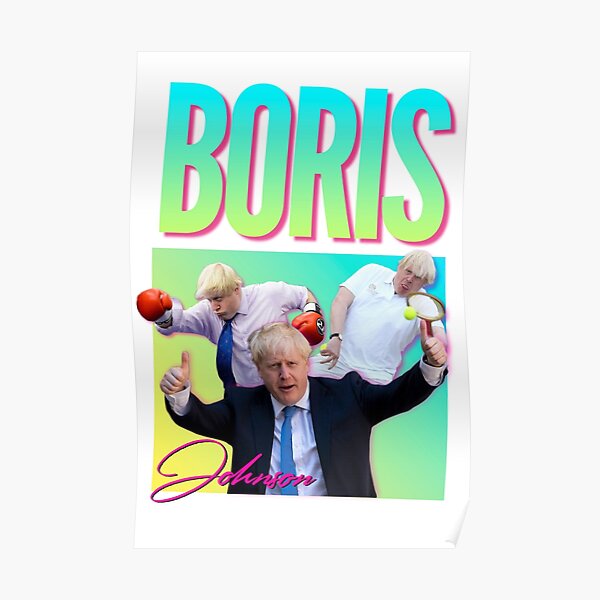 "Boris Johnson Bojo 90s/80s Aesthetic Retro" Poster for Sale by meme ...