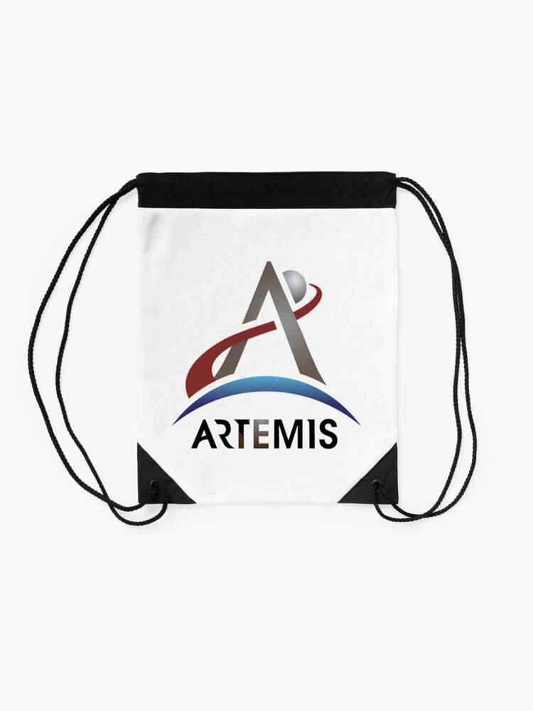 "Artemis New NASA Official Logo" Drawstring Bag for Sale by ...