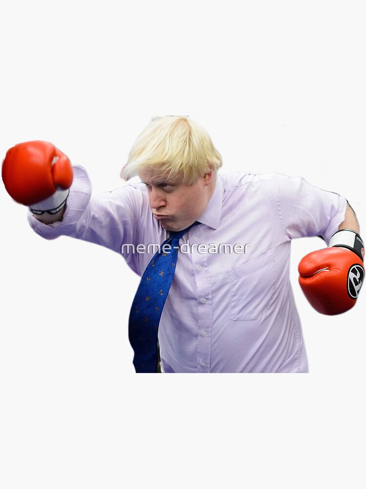 "Boris Johnson Bojo Funny Meme Sticker" Sticker by meme-dreamer | Redbubble