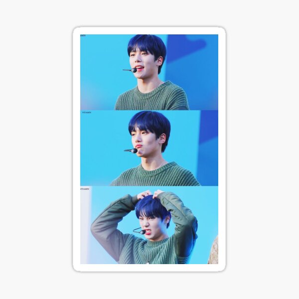 "Monsta x Minhyuk" Sticker for Sale by JessIsBored | Redbubble