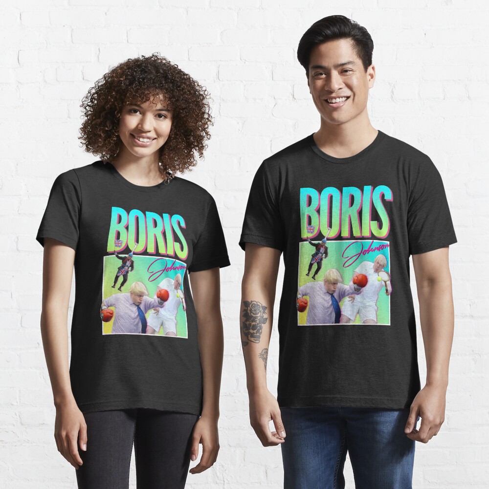 "Boris Johnson 90s/80s Aesthetic Retro" T-shirt for Sale by meme ...