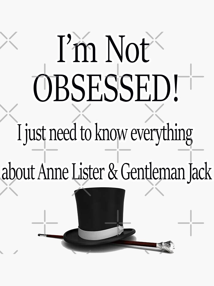 "Obsession" Sticker for Sale by Foxlindesigns | Redbubble