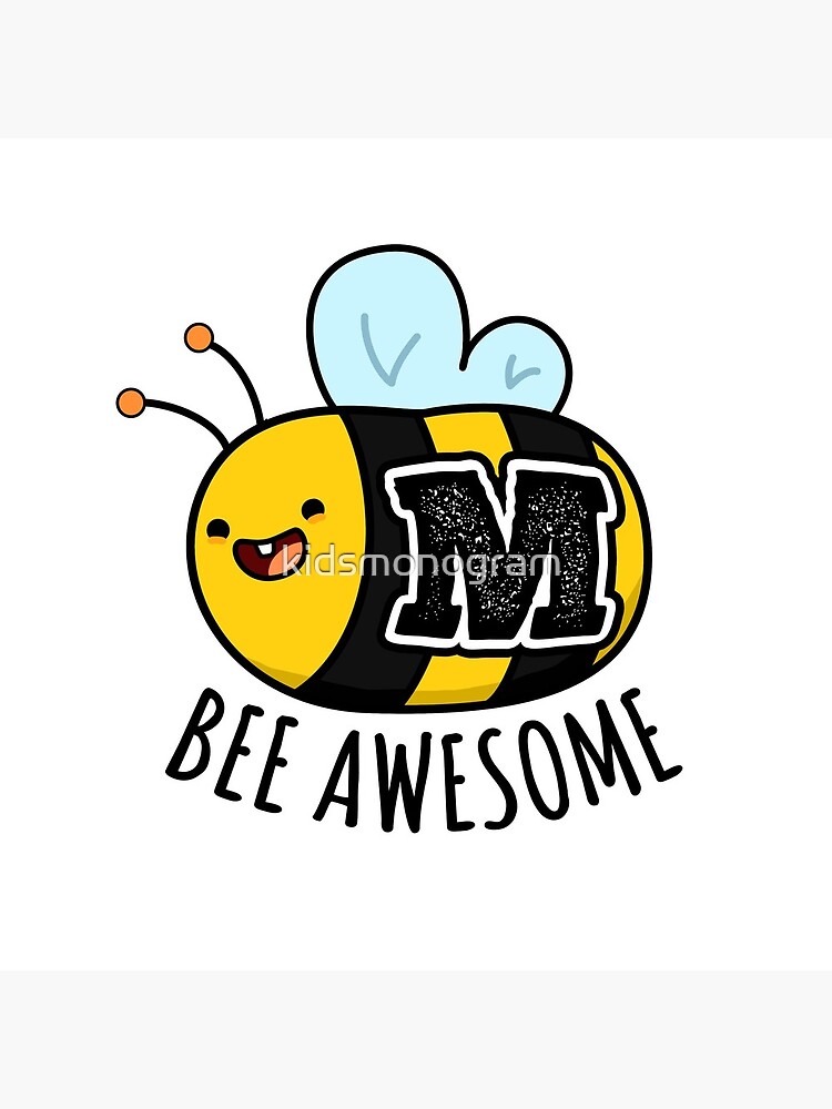 "Alphabet Letter M Bee Awesome " Coasters (Set of 4) for Sale by ...