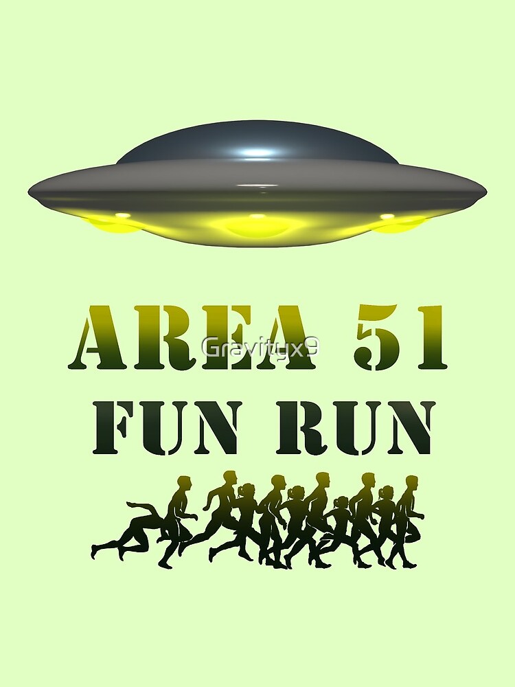 "Area 51 Fun Run" Drawstring Bag for Sale by Gravityx9 | Redbubble