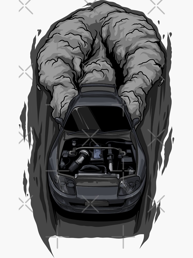 "Toyota Supra 2jz gte" Sticker for Sale by w1gger | Redbubble