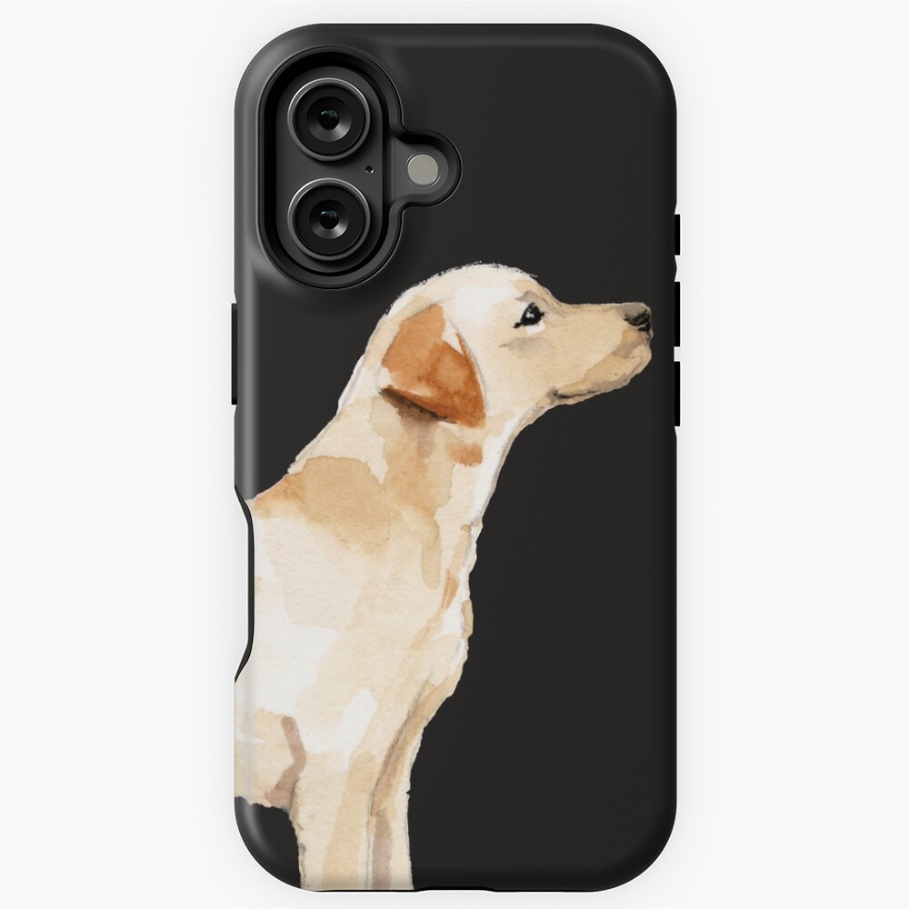 "Yellow Lab Silhouette Watercolor" Sticker for Sale by emrdesigns ...