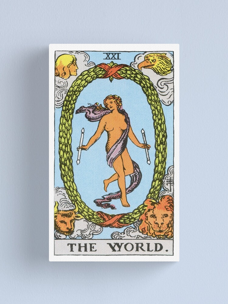 "RWS The World Tarot Image" Canvas Print by TheTarotShop | Redbubble