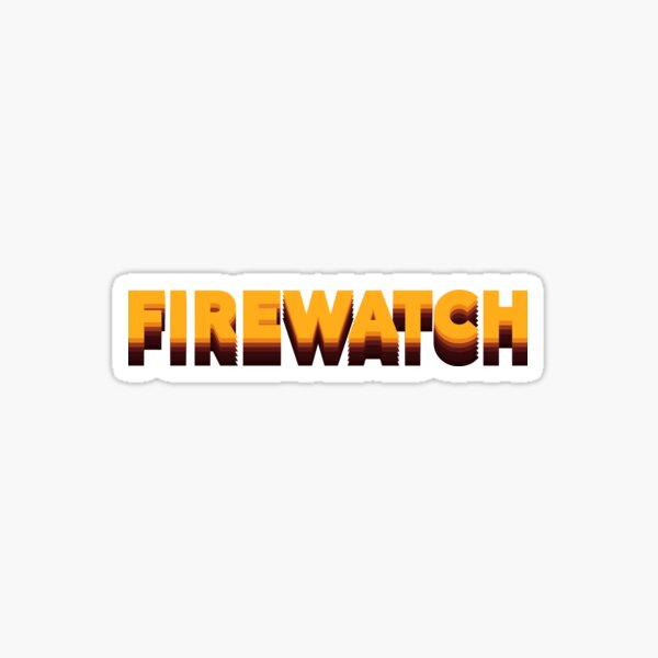 "Firewatch Retro Sunset Gradient Logo" Sticker for Sale by ...
