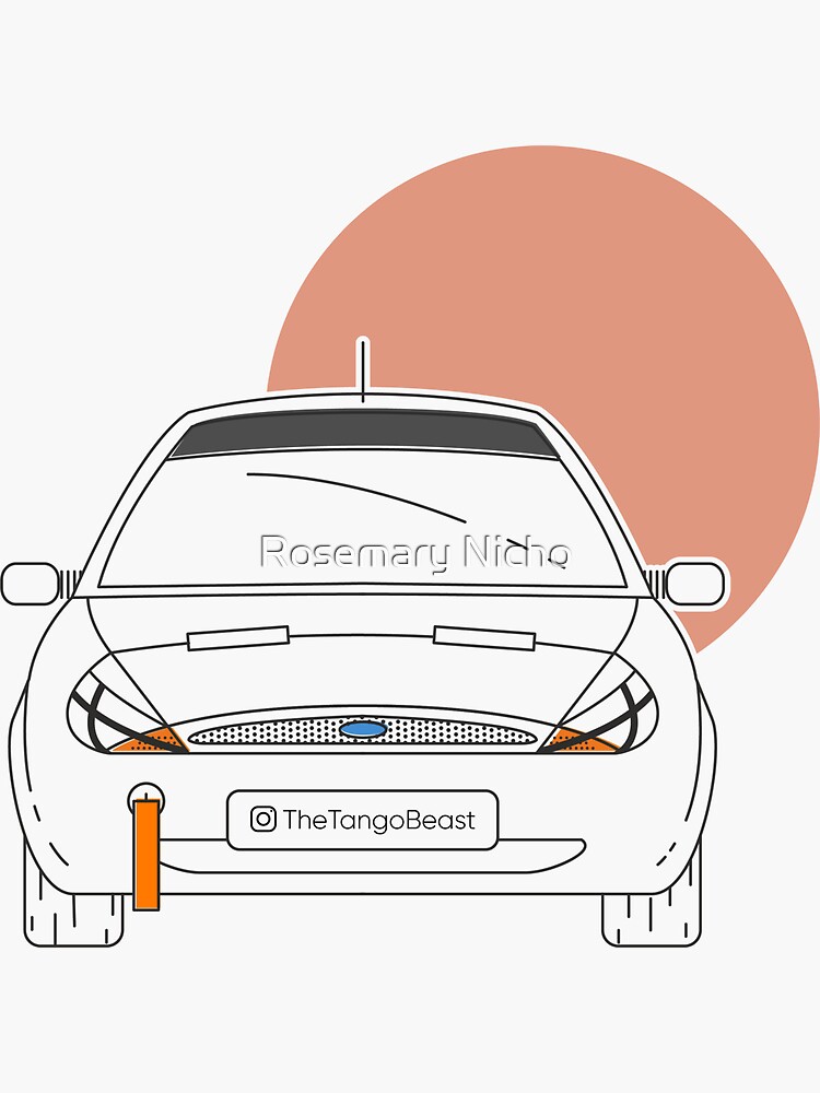 "Ford Ka MK1" Sticker for Sale by roseynick | Redbubble