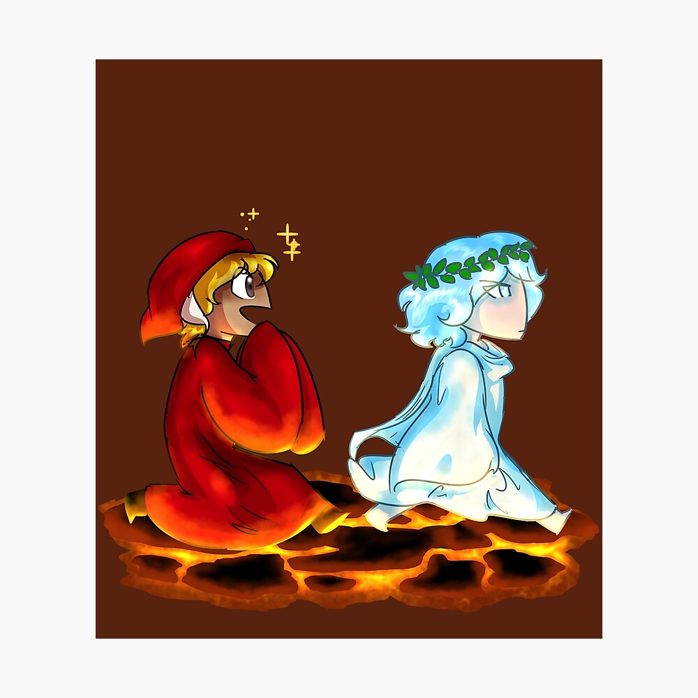 Bouguereau 1850 Dante And Virgil Poster Dante And Virgil In Hell Divine ...