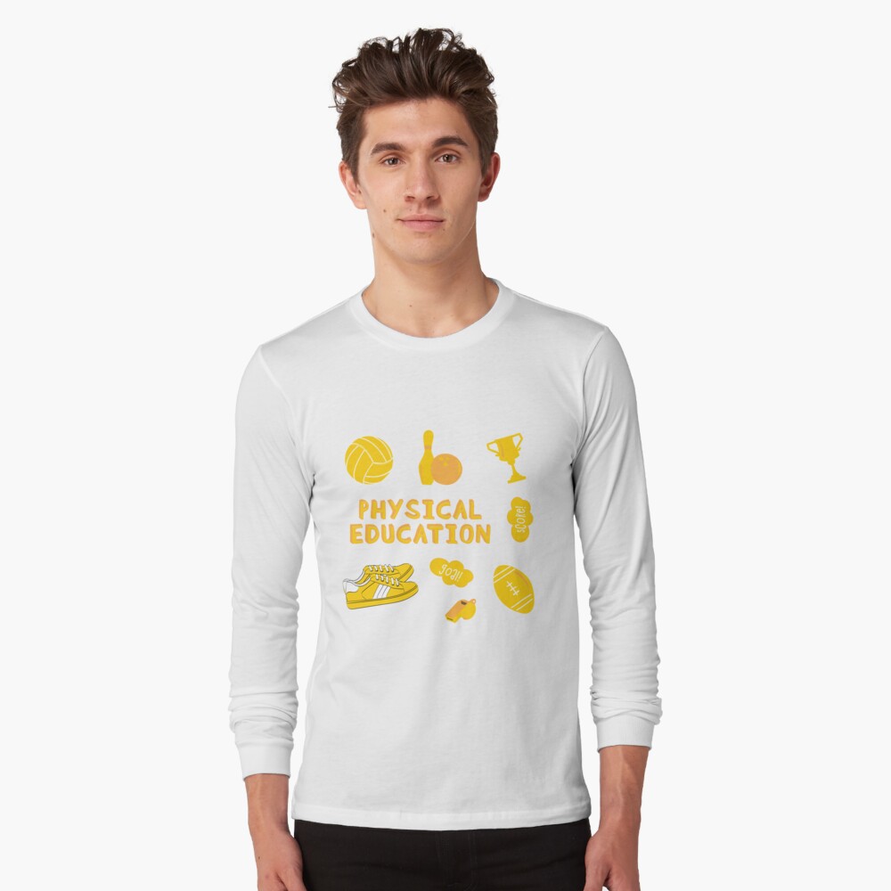 "Yellow Physical Education School Subject Sticker Pack" Sticker for ...