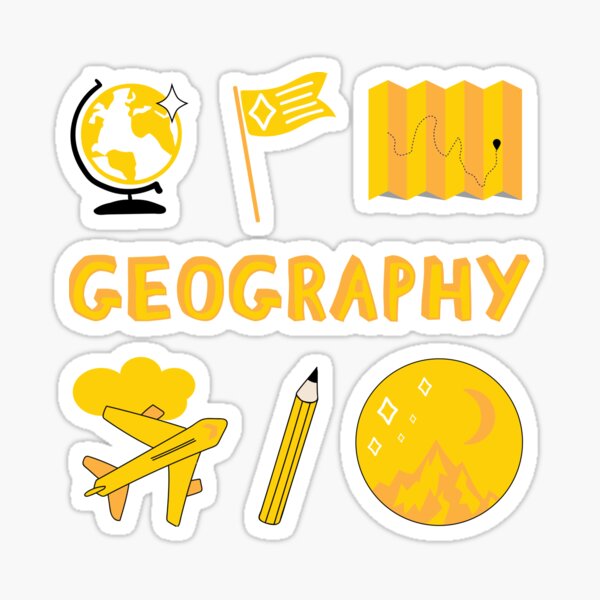 "Yellow Geography School Subject Sticker Pack" Sticker for Sale by The ...