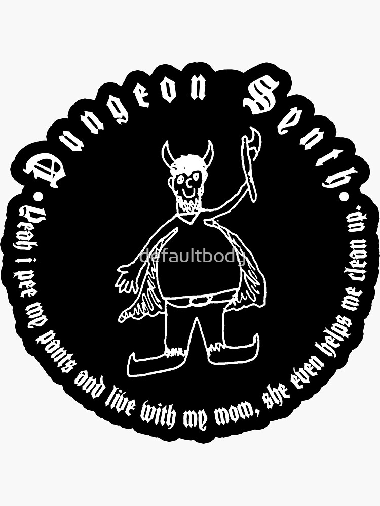 "baby's first dungeon synth merch" Sticker by defaultbody | Redbubble