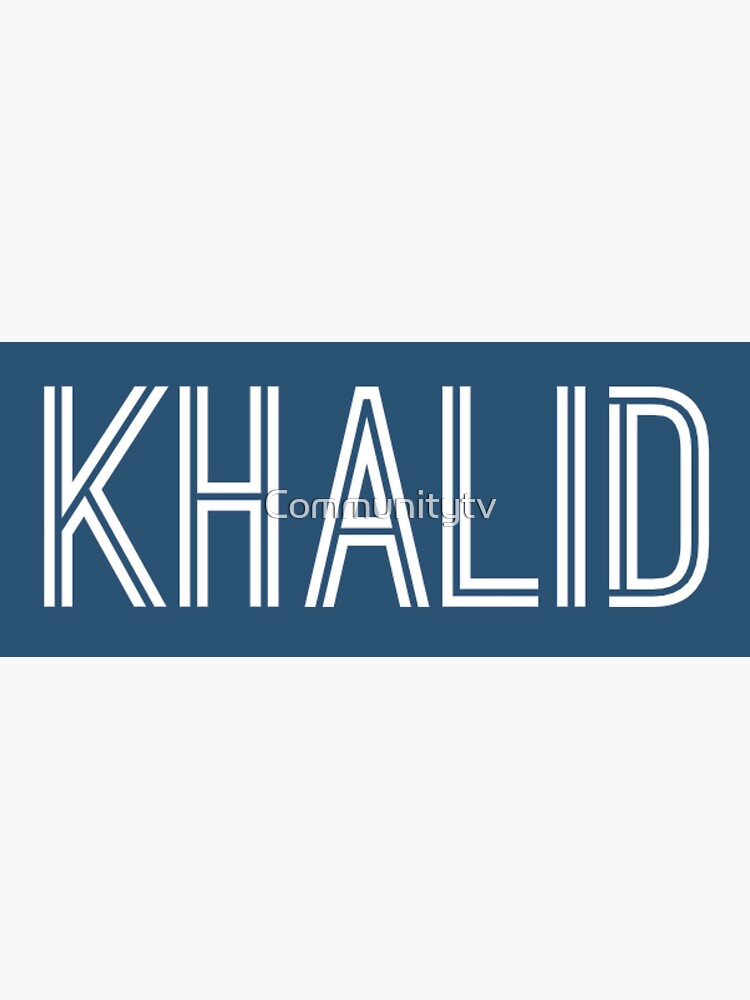 "khalid logo ver 3" Sticker by Communitytv | Redbubble