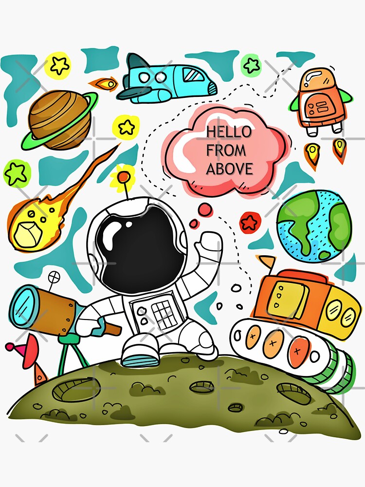 "Space Inspired Gifts | Space Themed Kids Party | Moon Landing Icons ...