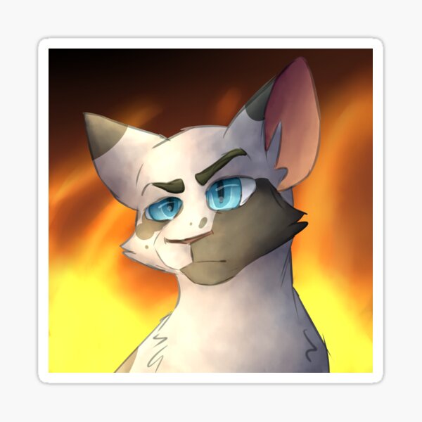 "Ashfur's Fire" Sticker by Teknykk | Redbubble