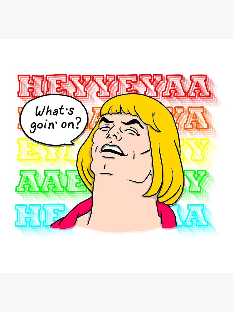 "He-Man HEYYEYAAEYAAAEYAEYAA" Pillow for Sale by indoodoo | Redbubble