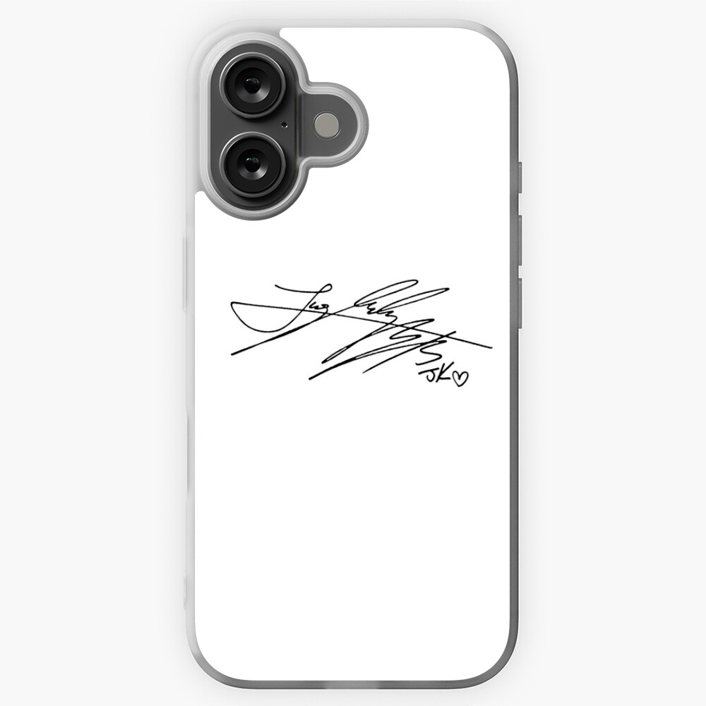 "bts jungkook jk signature " Sticker for Sale by suzangg | Redbubble
