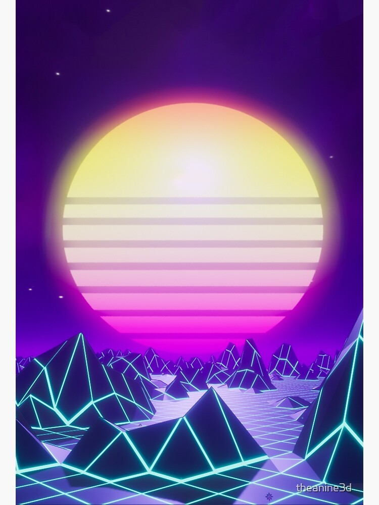 Synthwave World Premium Matte Vertical Poster