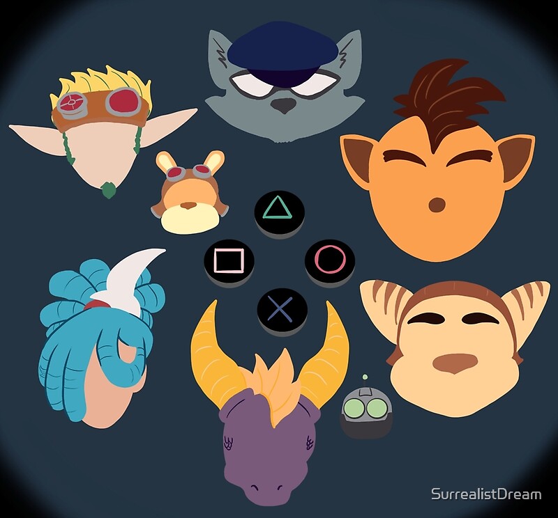 "Sony Mascots" by SurrealistDream | Redbubble