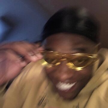 "Smiling shaking yellow glasses meme" Sticker for Sale by bgsmall ...