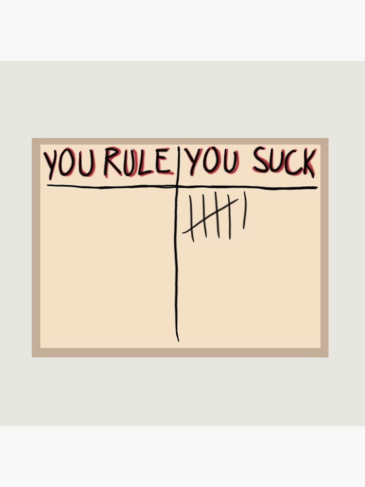 "You Rule You Suck Stranger Things " Photographic Print by fallobye ...