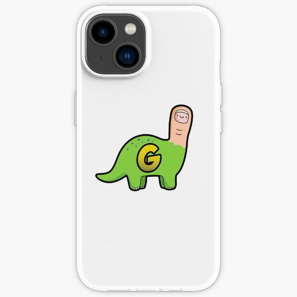 "Alphabet Letter G Cute Bron-toe-saurus Dinosaur " iPhone Case for Sale ...