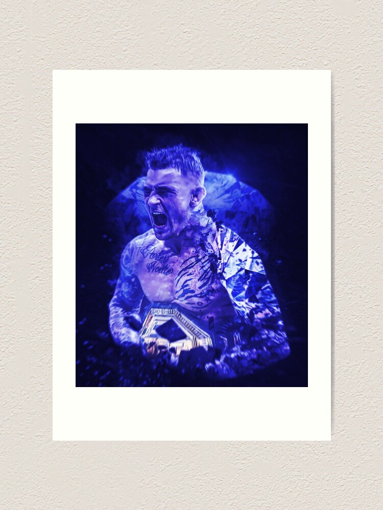 "Dustin The Diamond Poirier Colorful Ufc Fighter Art" Art Print by ...