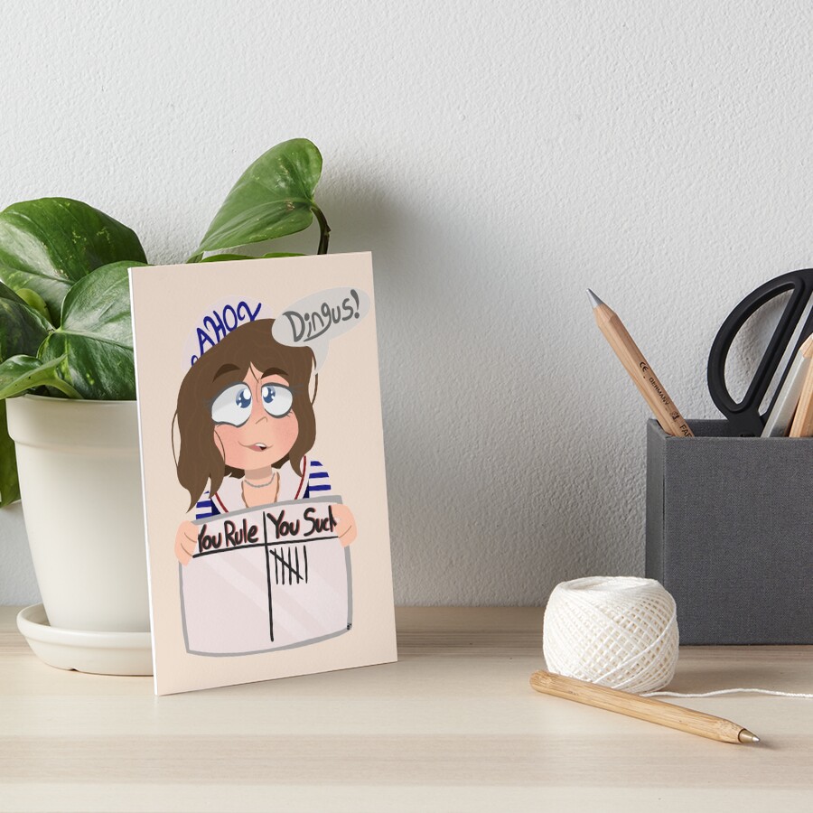 "Steve’s a Dingus" Art Board Print for Sale by PepperyDrawings | Redbubble