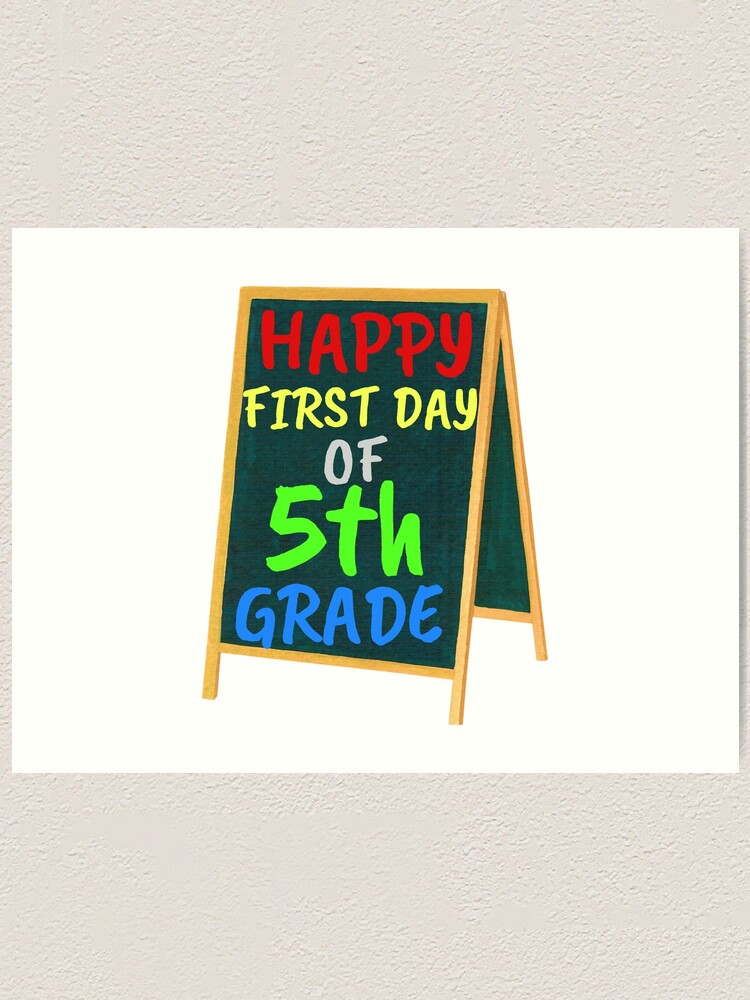 "Happy first day of fifth grade, 5th Grade Design Welcome back to ...