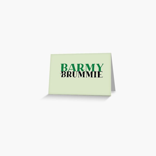 "Barmy Brummie logo" Greeting Card for Sale by BarmyBrummie | Redbubble