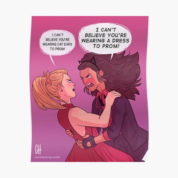 "Catradora Prom - Gymnasium AU" Poster von carolhildebrand | Redbubble