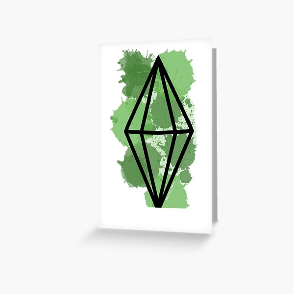 "Sims 4 Plumbob Icon" Greeting Card for Sale by StarLadyVibes | Redbubble