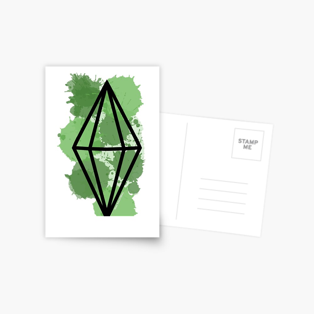 "Sims 4 Plumbob Icon" Postcard by StarLadyVibes | Redbubble