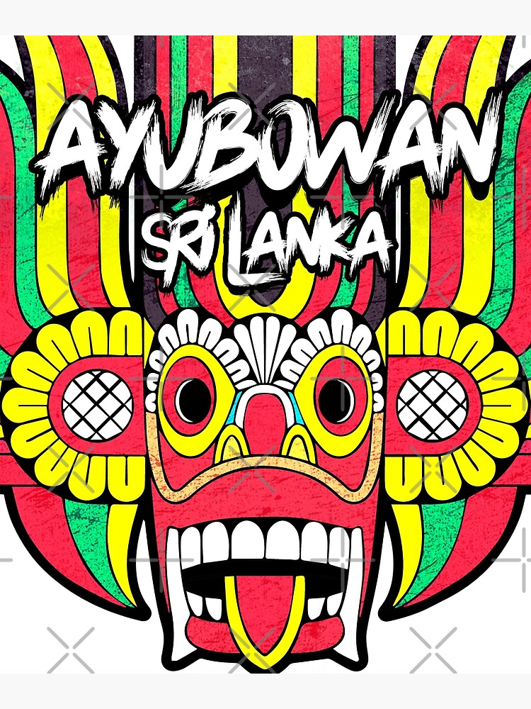 "Ayubowan Yaka Mask Rasta style Sri Lankan Traditional Design ...