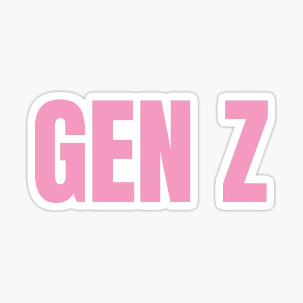 "GEN Z" Sticker by dariabeyger | Redbubble