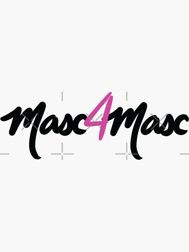 "Masc 4 Masc" Sticker for Sale by RogueGear | Redbubble