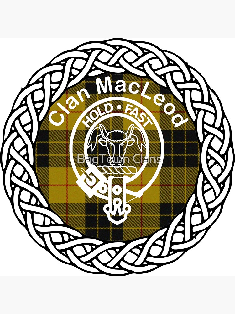 "Clan MacLeod Familienname Nachname Tartan Wappen Abzeichen" Magnet von ...