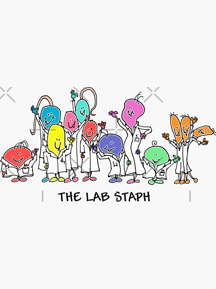 "Lab Staph" Sticker for Sale by tractor-doug | Redbubble