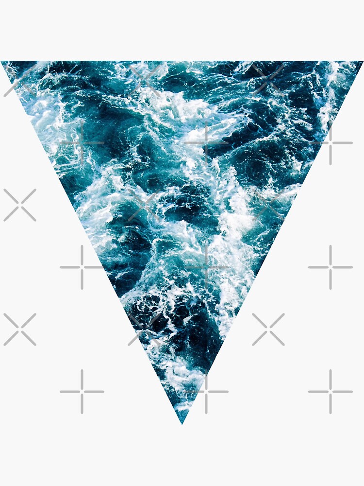 "Pacific Triangle Pattern" Sticker for Sale by oliviaossege | Redbubble