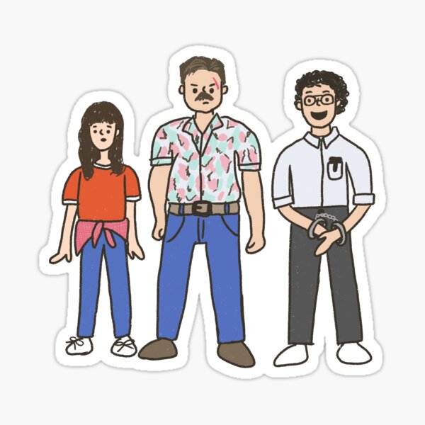 "Stranger Things Hopper, Joyce and Alexei" Sticker for Sale by ...