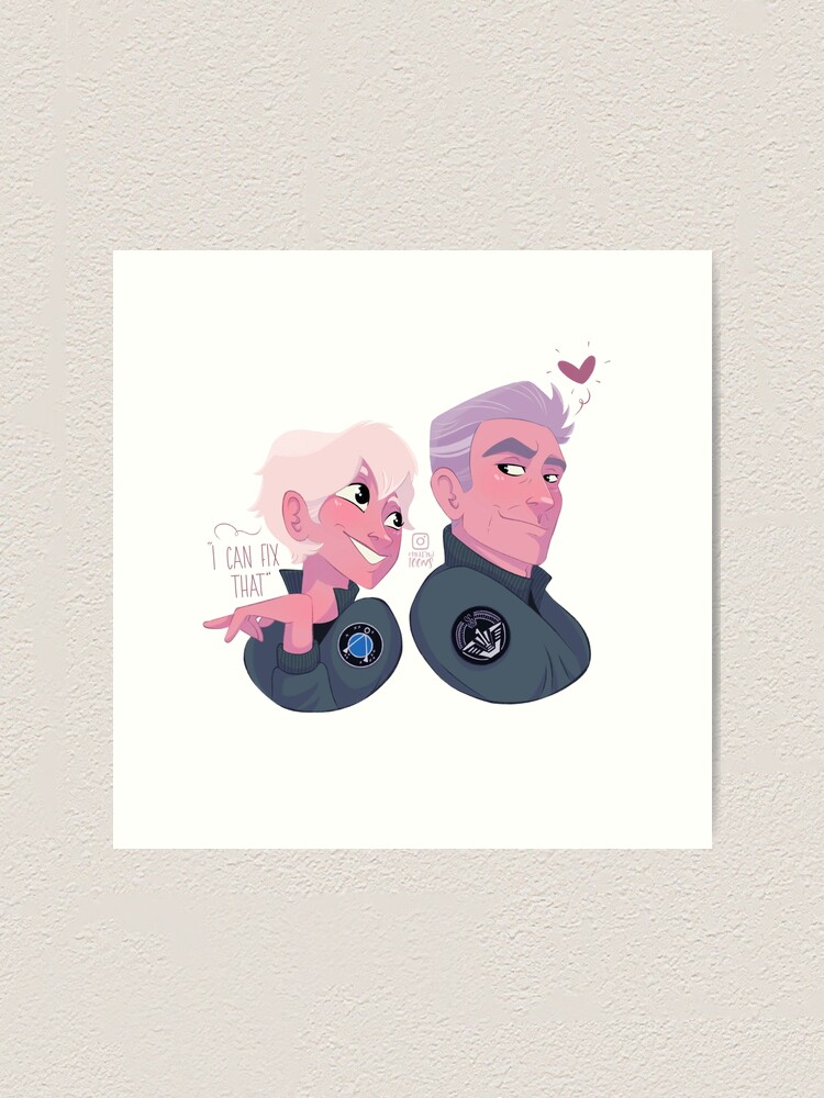 "Sam x Jack for SJ Ship Day 2019" Art Print by marleyw-toons | Redbubble