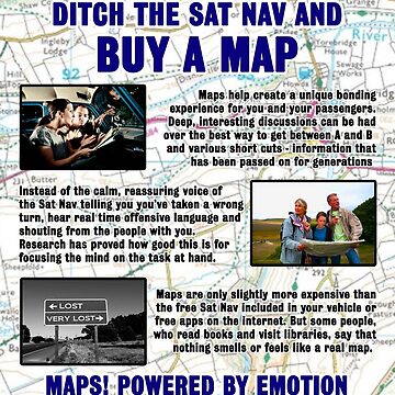 "Reading Maps Funny" Greeting Card for Sale by Raise a Storm Designs ...