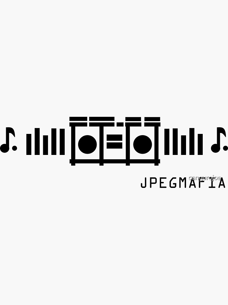 "jpegmafia tattoo design" Sticker for Sale by cangurojoe | Redbubble