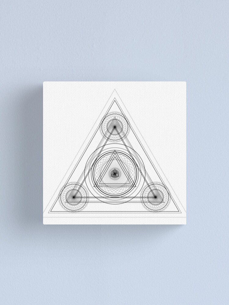 "Occult triangle design with alchemy elements" Canvas Print for Sale by ...